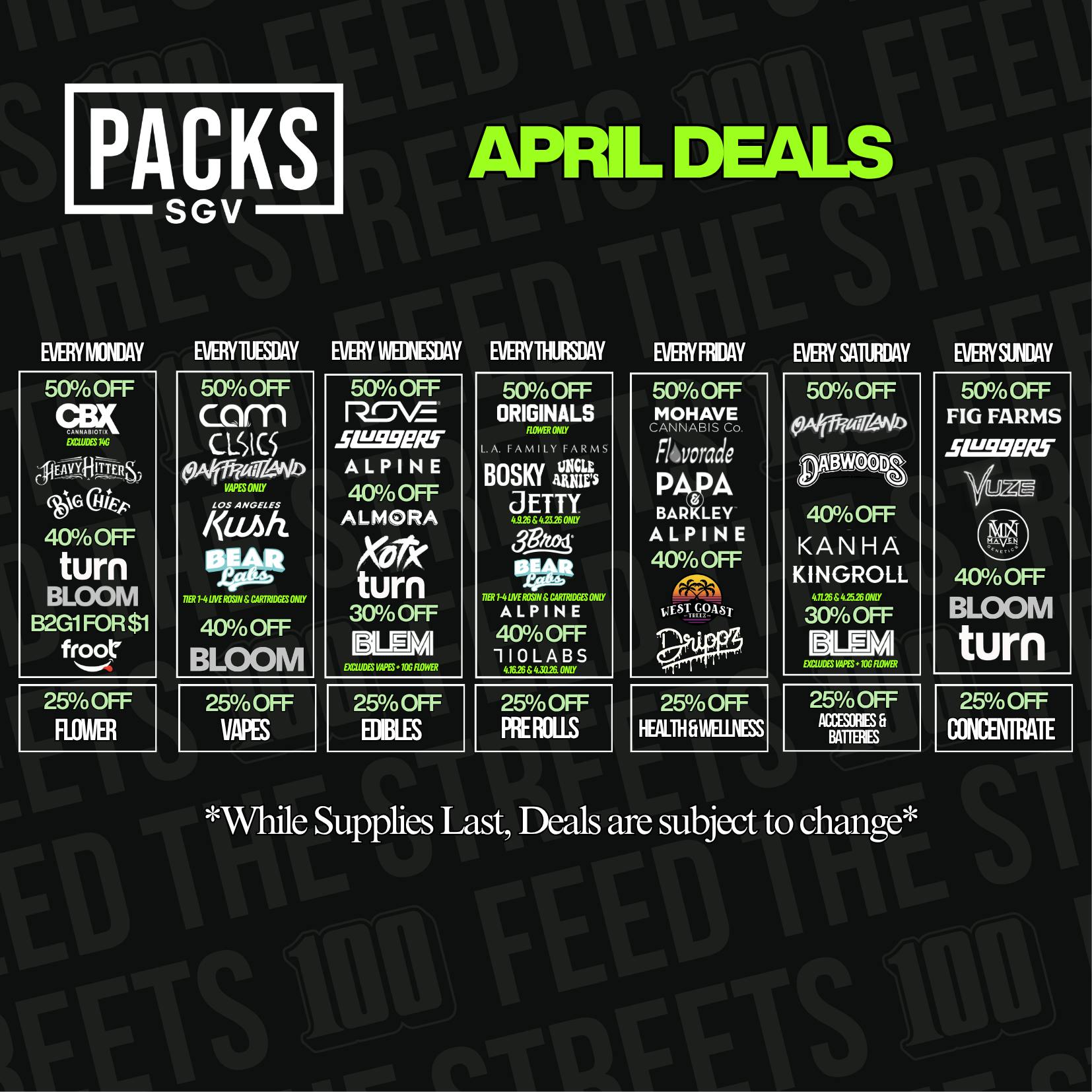 Shop April Discount Days Accessories at PACKS Weed Dispensary San ...