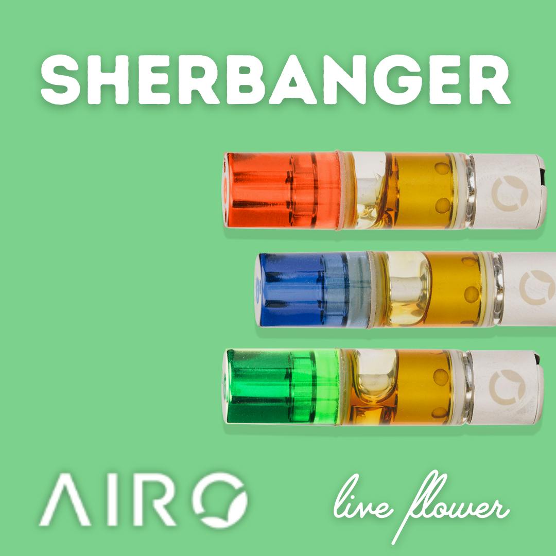 Airo - Sherbanger - Live Flower - 1g - Vape Cart - 1g | VAPORIZERS ...